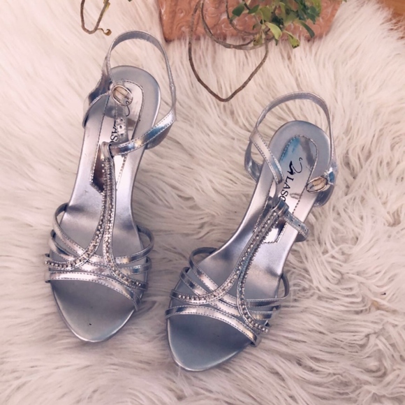 Lasonia | Shoes | Silver Heels | Poshmark